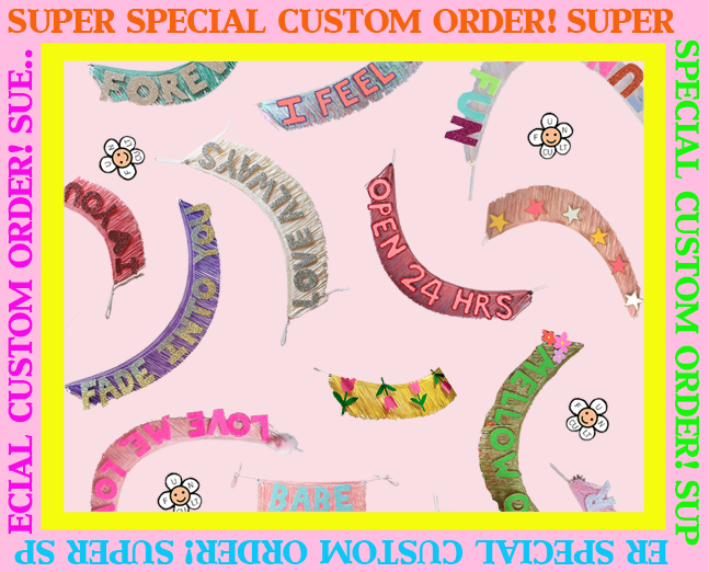 Special Order - custom fringe banner - fun cult's signature banners ...